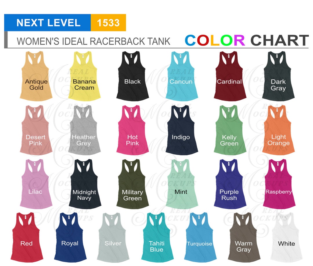 Next Level 1533 Color Chart | All Next Level Colors | Best Color Chart ...