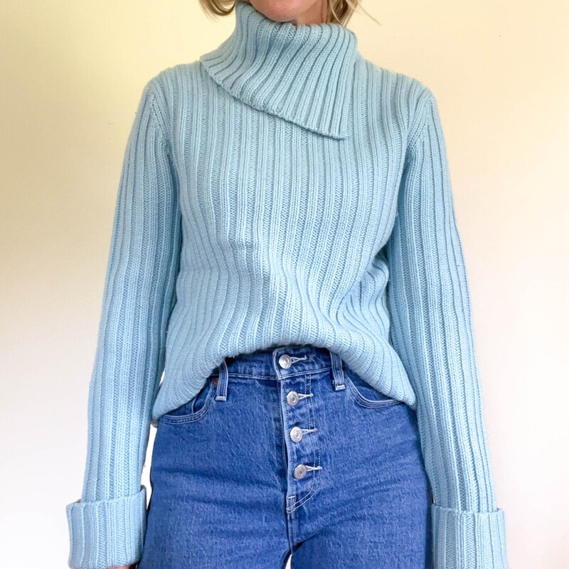 Blue Turtleneck - Etsy