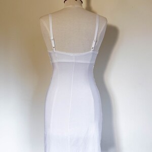 Vintage Lacy White Slip Nightgown / OLGA / Underwire Cups / Sheer Lace ...