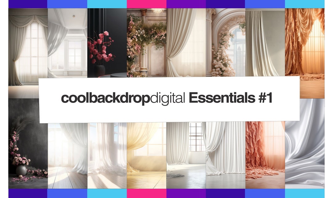 Mix of 16 DIGITAL Backdrops Rooms #1 _ Elegant Interiors, Archs ...