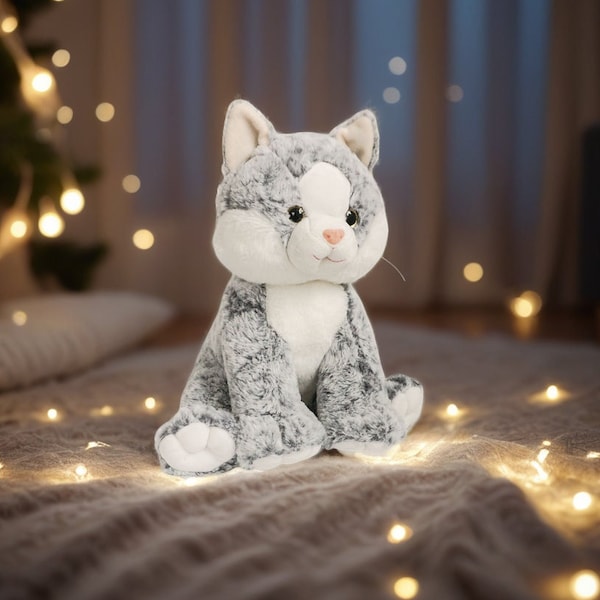 Stuffed Toy Tabby Cat - Etsy