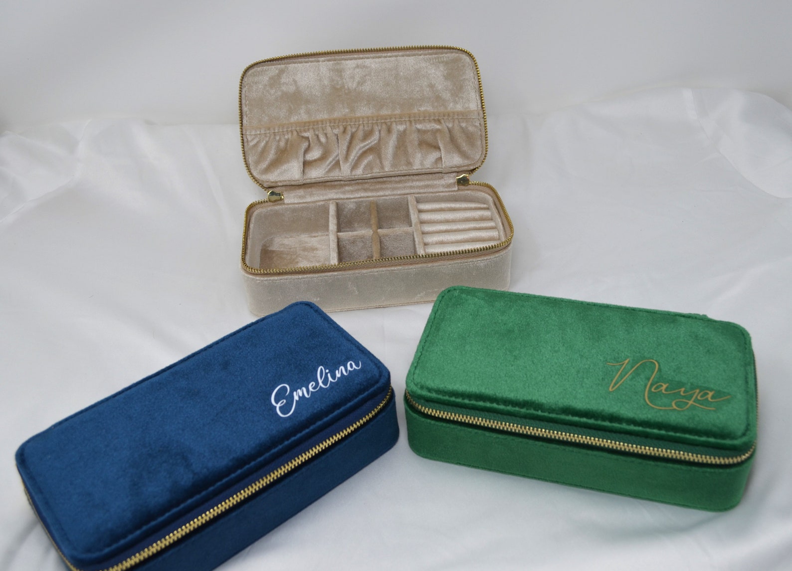 100% Italian Velvet Custom Jewelry Case Velvet Jewelry Box - Etsy