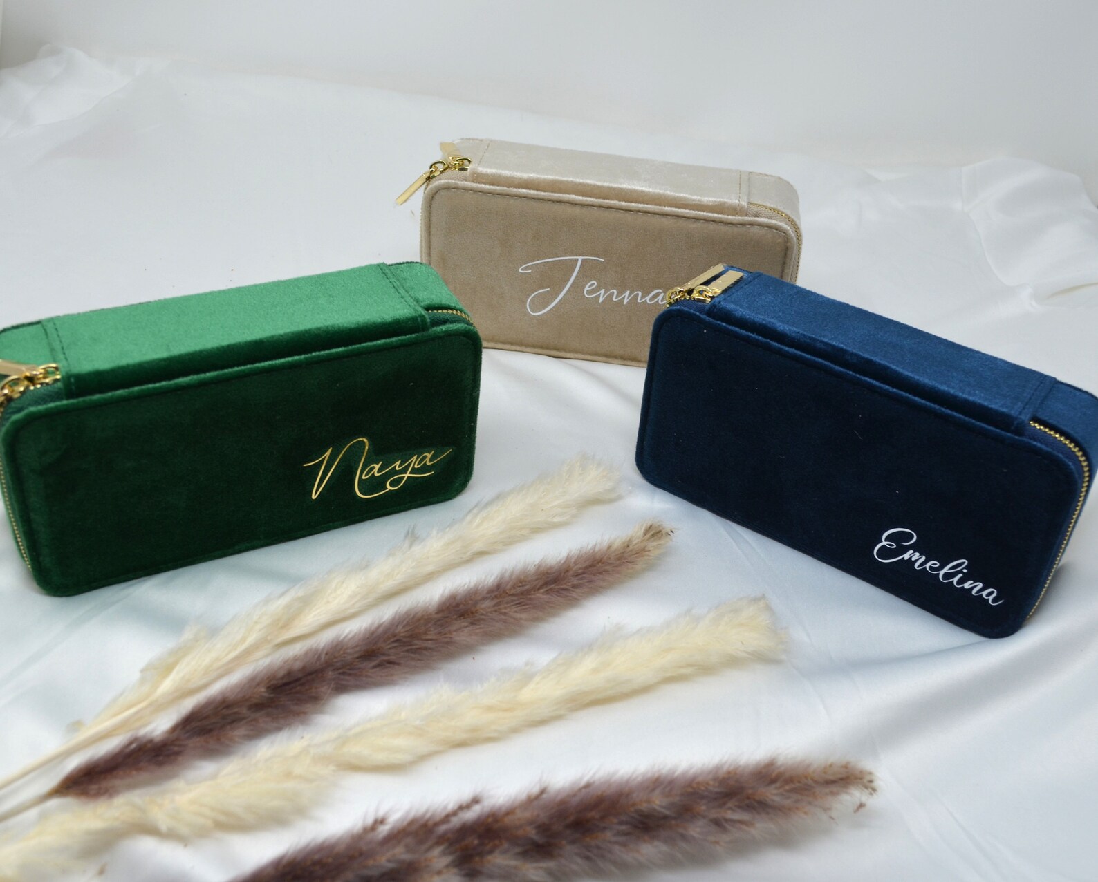 100% Italian Velvet Custom Jewelry Case Velvet Jewelry Box - Etsy