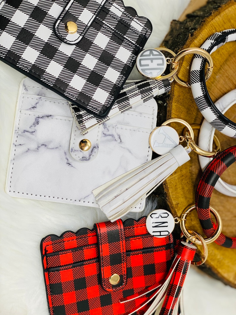 Key Ring ID Holder Key Ring Wallet Personalized - Etsy