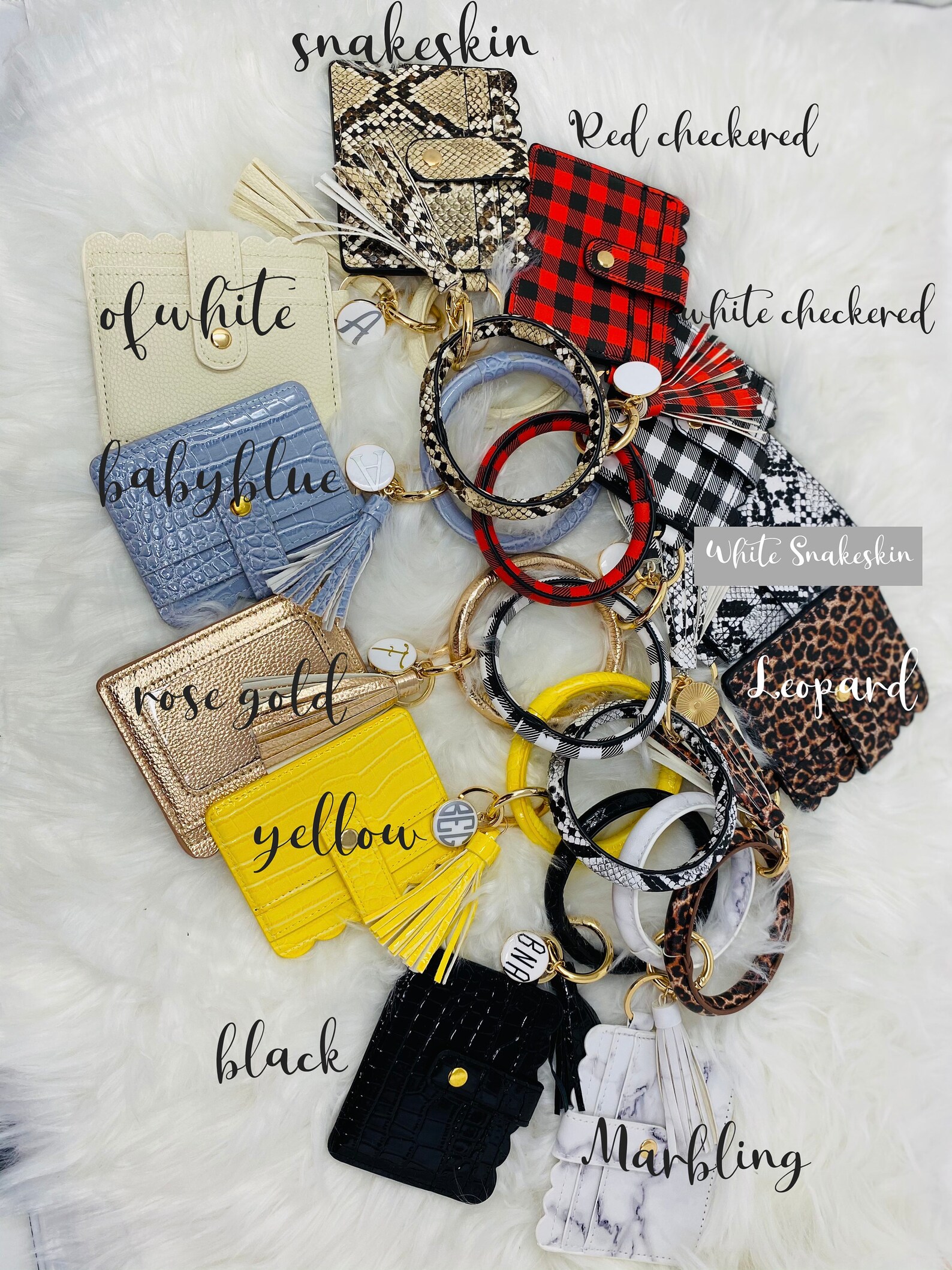 Key Ring ID Holderkey Ring Wallet Personalized - Etsy