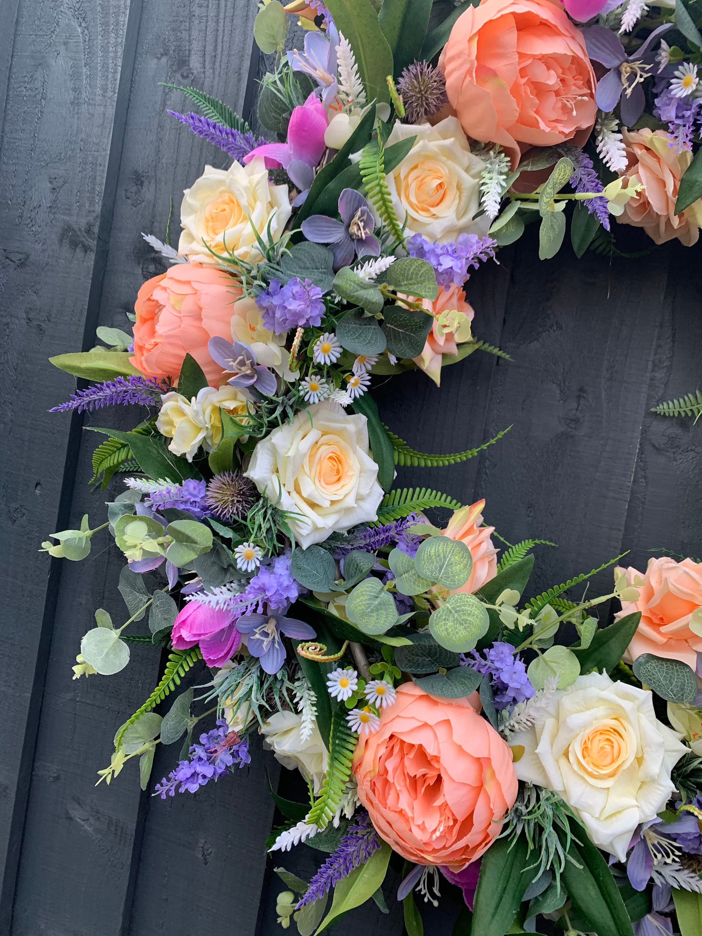 Luxury Large Spring Wreath Summer Wreath for Your Front - Etsy UK