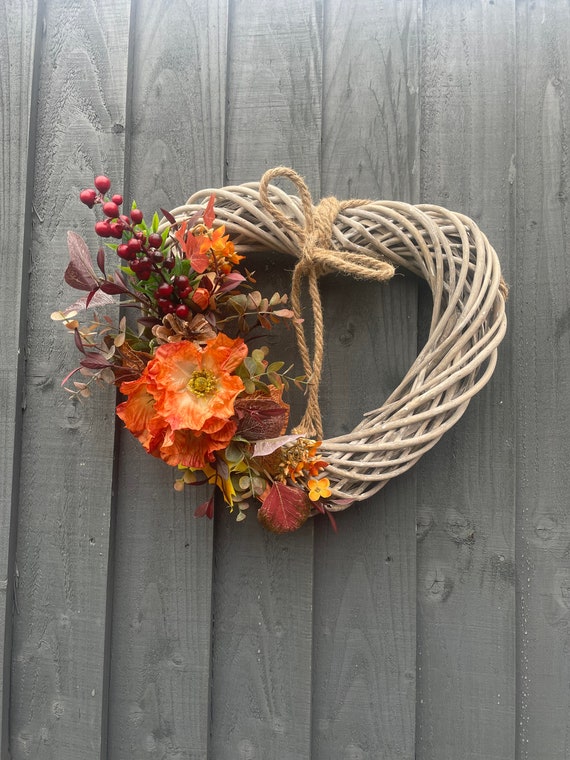 Fall Heart Wreath