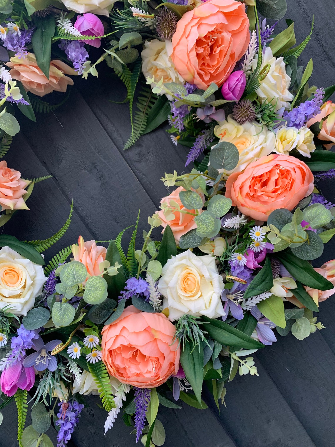 Luxury Large Spring Wreath Summer Wreath for Your Front - Etsy UK