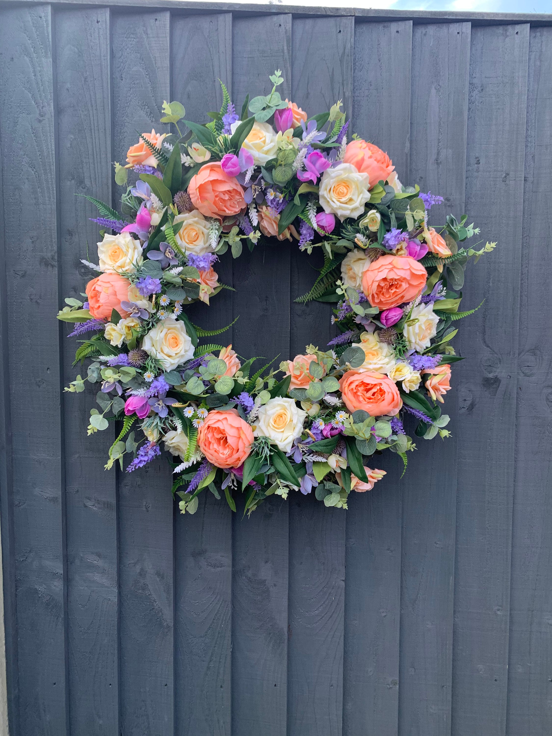 Luxury Large Spring Wreath, Summer Wreath, for Your Front Door, With ...