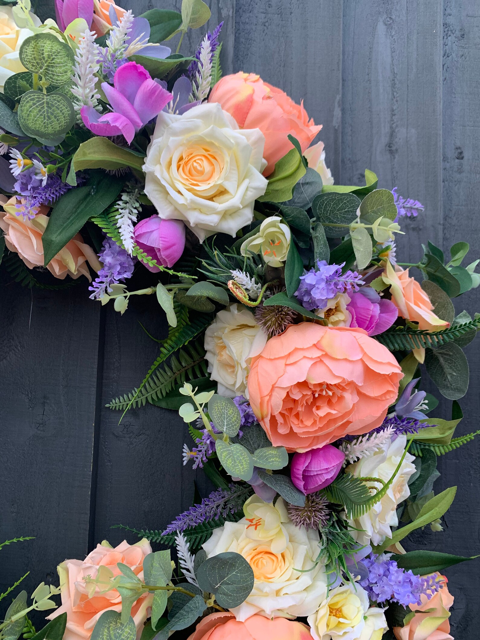 Luxury Large Spring Wreath Summer Wreath for Your Front - Etsy UK