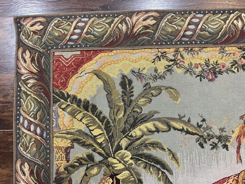 Vintage Tapestry 4 X 5.6, Adorned Elephant Pictorial - Etsy