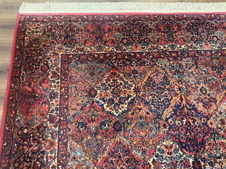 Karastan Multicolor Panel Kirman Rug #717, Wool Karastan Carpet 8.8 X ...