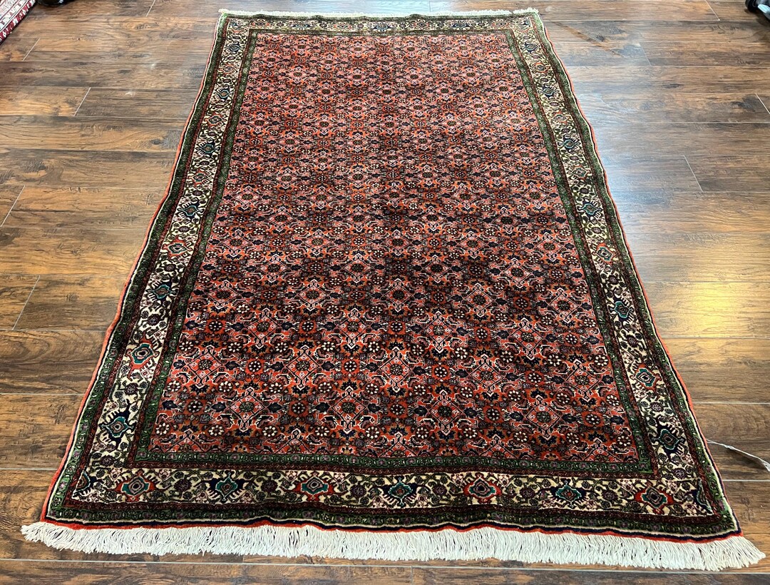 Antique Persian Rug 5x7, Allover Pattern, Hand Knotted Vintage Wool ...