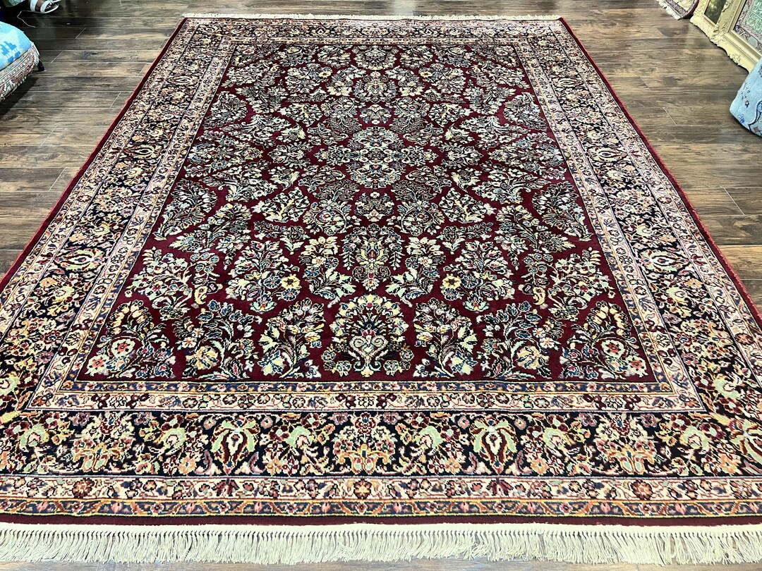 Karastan Rug 9x12 Red Sarouk #785, Wool Karastan Carpet, Discontinued ...