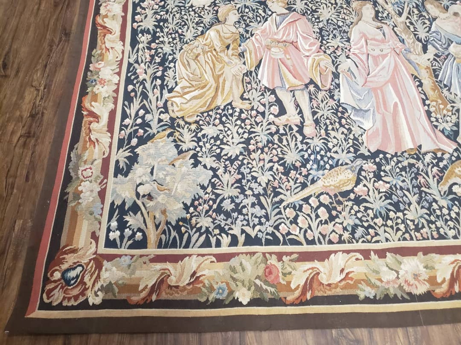 Vintage European Tapestry 5.4 X 7.11 Antique Style European - Etsy