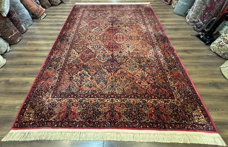 Karastan Multicolor Panel Kirman Rug #717, Wool Karastan Carpet 8.8 X ...