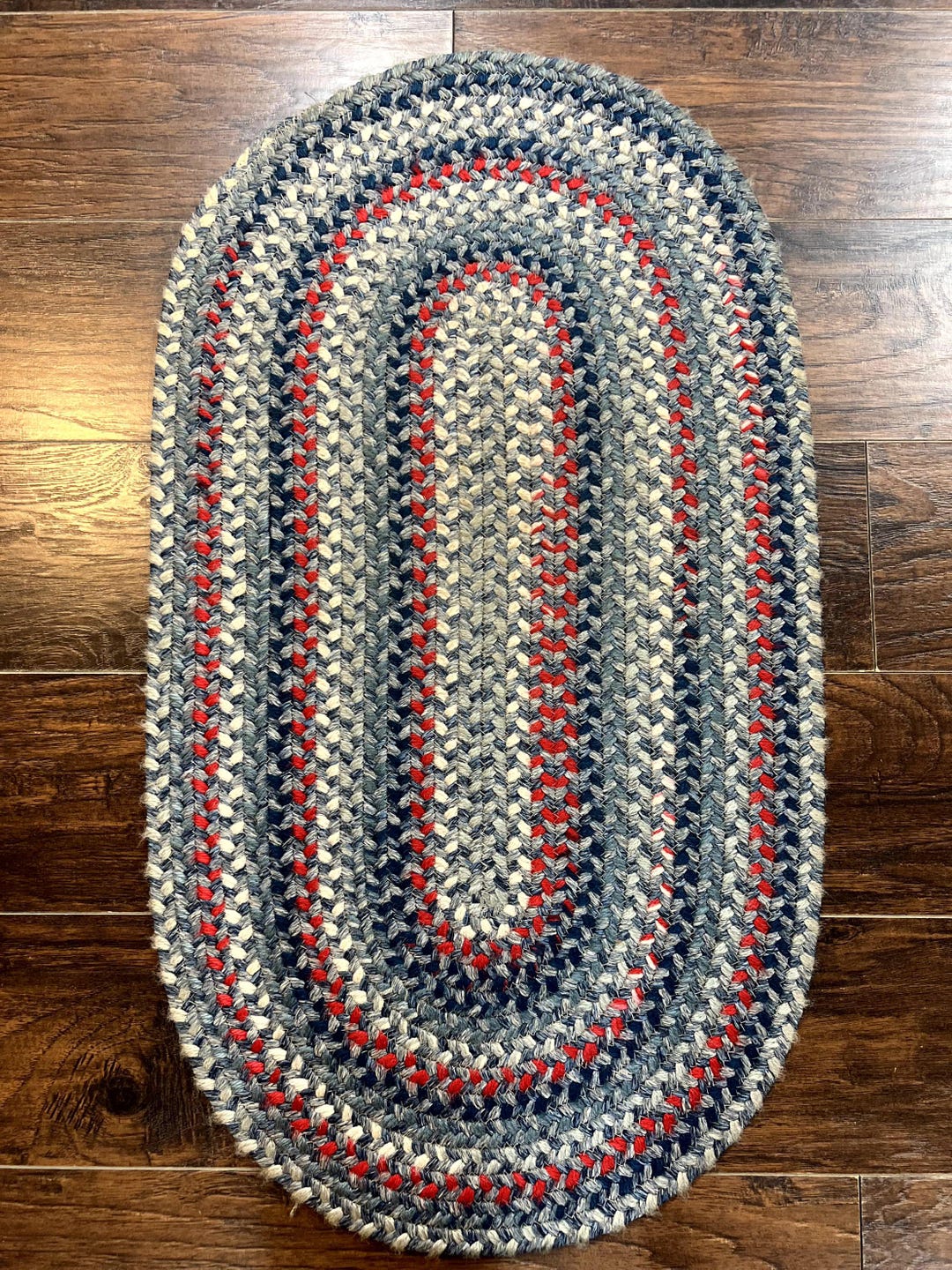 Oval Braided Rug 2x3, Small American Braided Rug, Multicolor Colorful ...