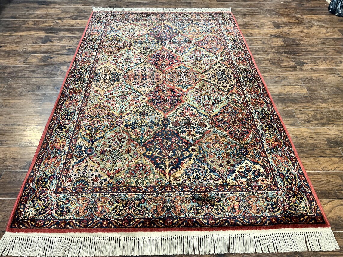 Karastan Multicolor Panel Kirman Rug #717, Wool Karastan Rug 5.9 X 9 ...
