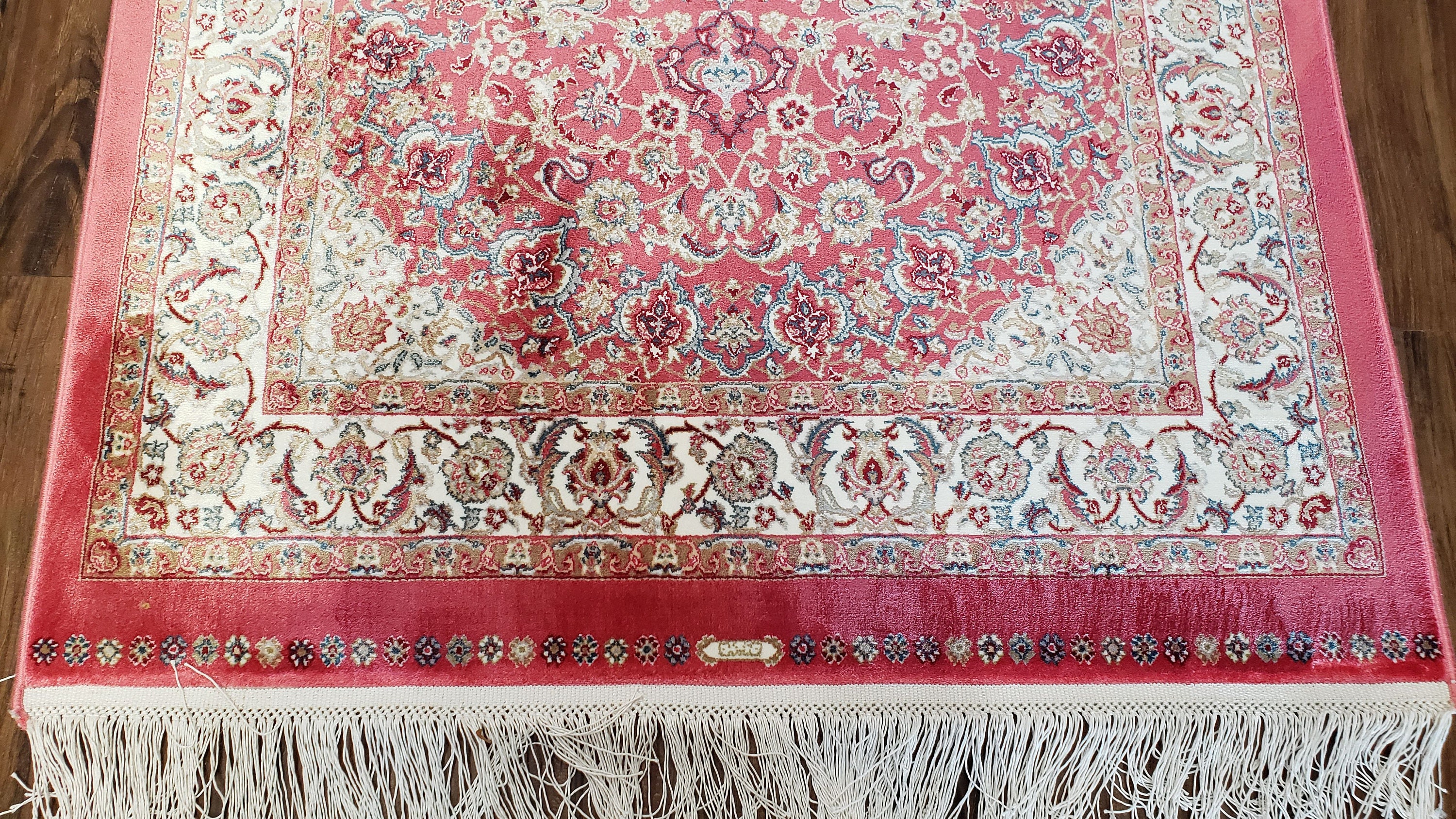 Pink Silk Rug Persian Carpet Pink Bamboo Silk 2.5 x 4 New | Etsy