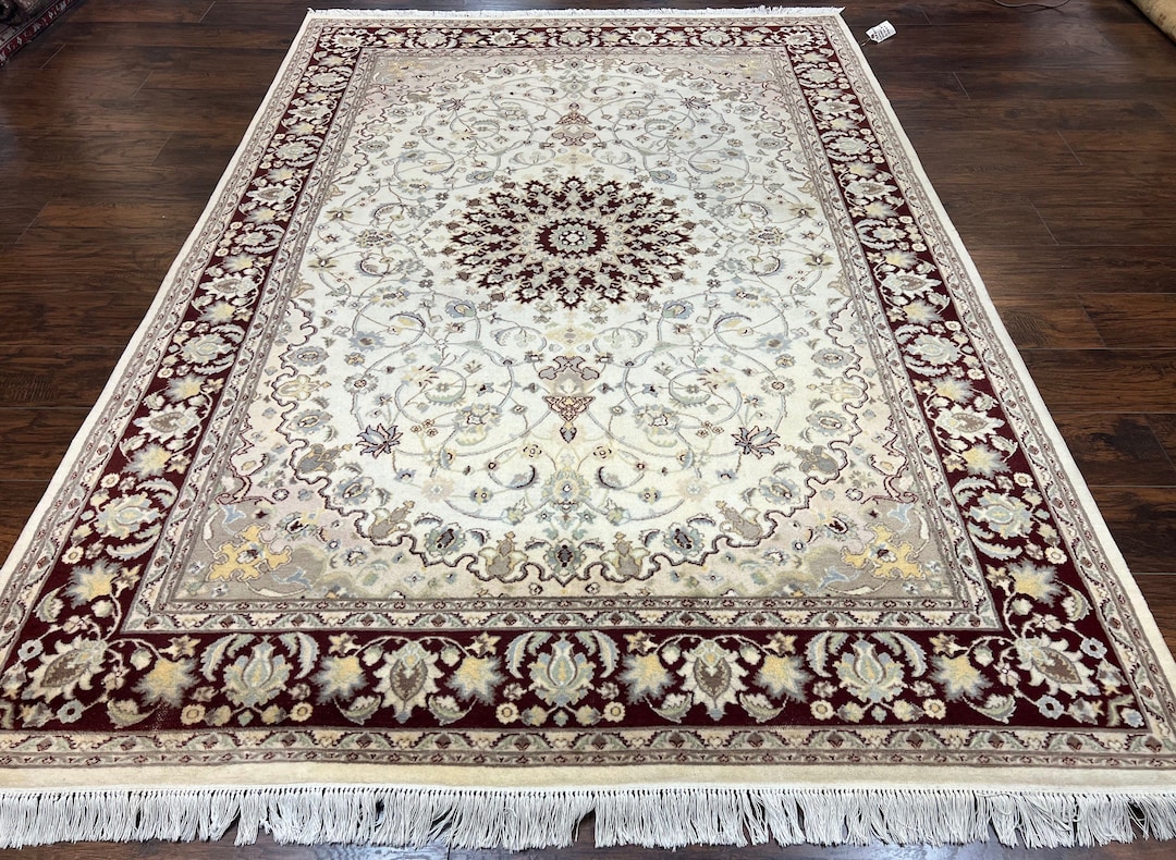 Pak Persian Rug 6x9, Floral Medallion Oriental Carpet 6 X 9 Ft, Hand ...