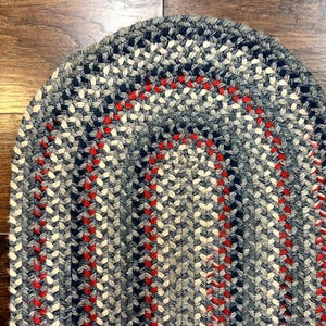 Oval Braided Rug 2x3, Small American Braided Rug, Multicolor Colorful ...