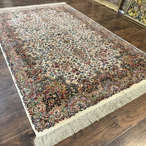 Karastan Floral Kirman Rug 742, Wool Karastan Carpet 5.9 X 9, Original ...