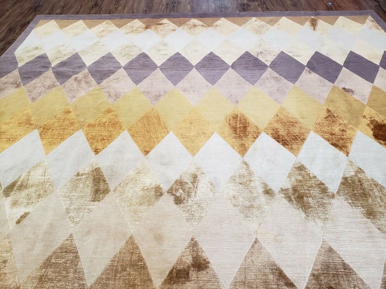 8' 6 X 11' Handmade Chinese Tibetan Nepal Silk & | Etsy