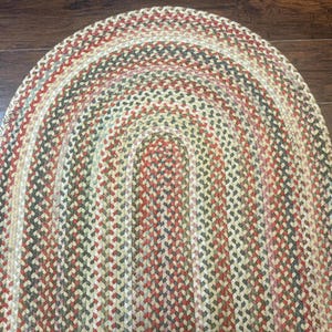 Braided American Oval Rug 3x5, Multicolor, Hand Braided - Etsy
