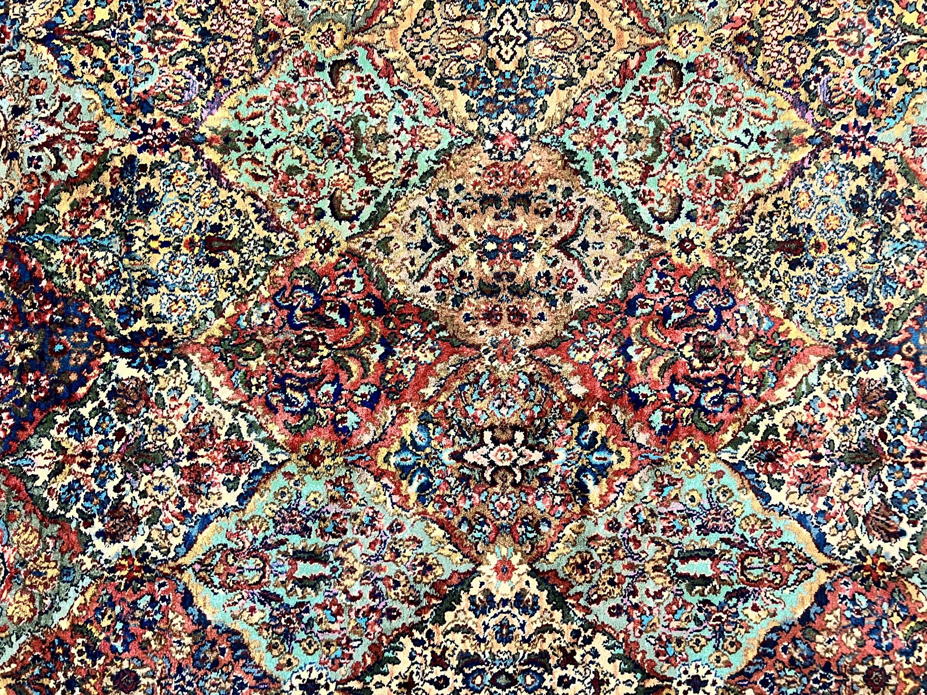 Karastan Multicolor Panel Kirman Rug #717, Wool Karastan Rug 5.9 X 9 ...