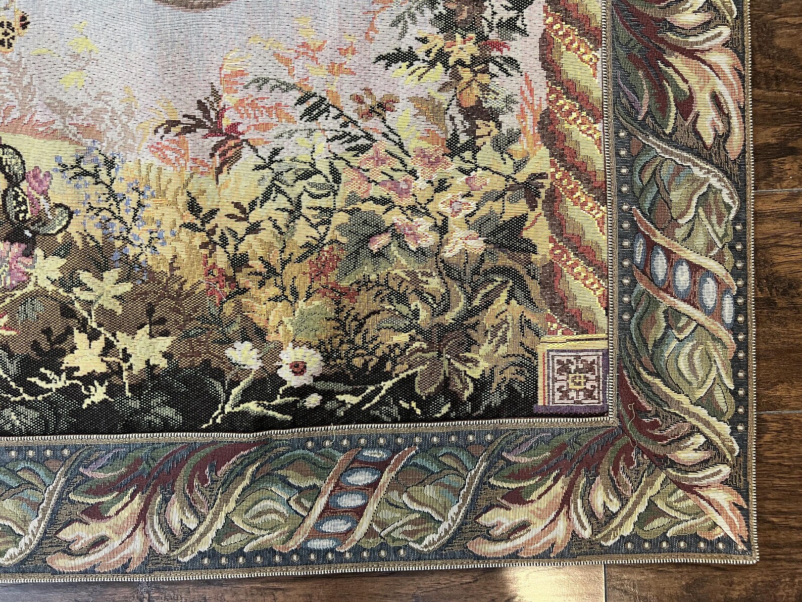 Vintage Tapestry 4 X 5.6, Adorned Elephant Pictorial - Etsy