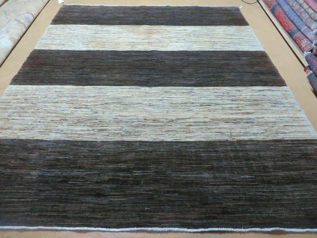 6' 6" X 8' Modern Tibetan Nepal Art Deco Chinese Hand Knotted Wool Rug ...