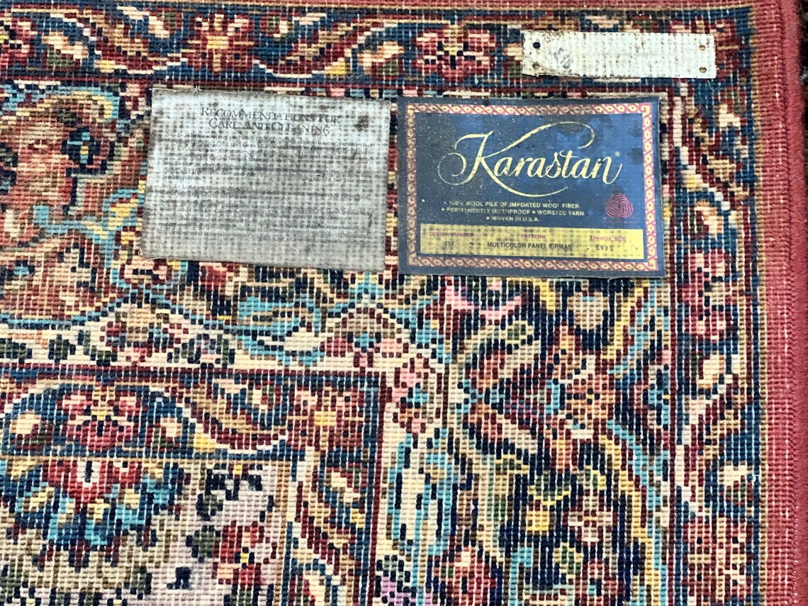 Karastan Multicolor Panel Kirman Rug #717, Wool Karastan Rug 5.9 X 9 ...