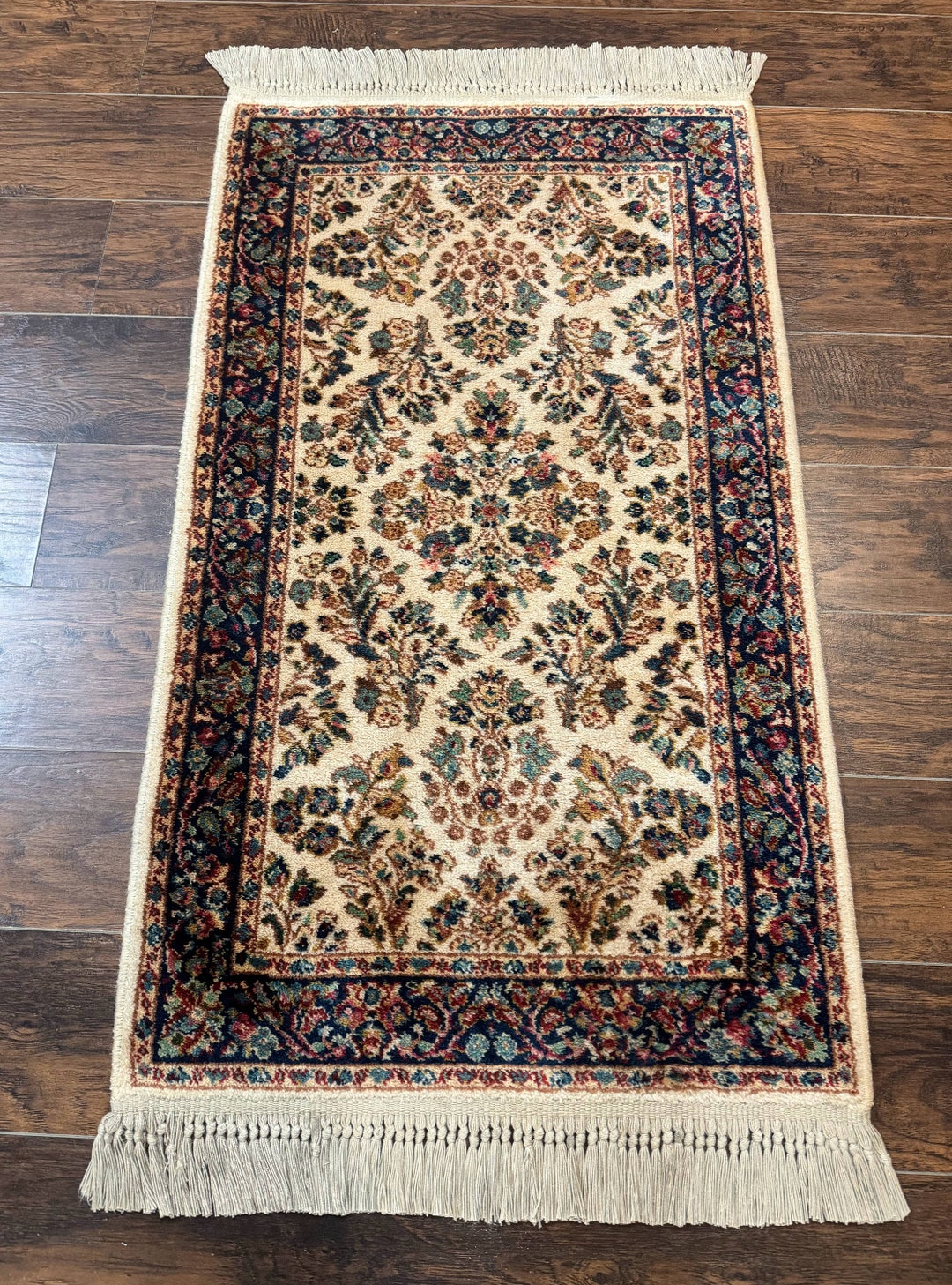 Karastan Rug 2.6 X 4, Karastan Ivory Sarouk 760, Vintage Wool Pile ...