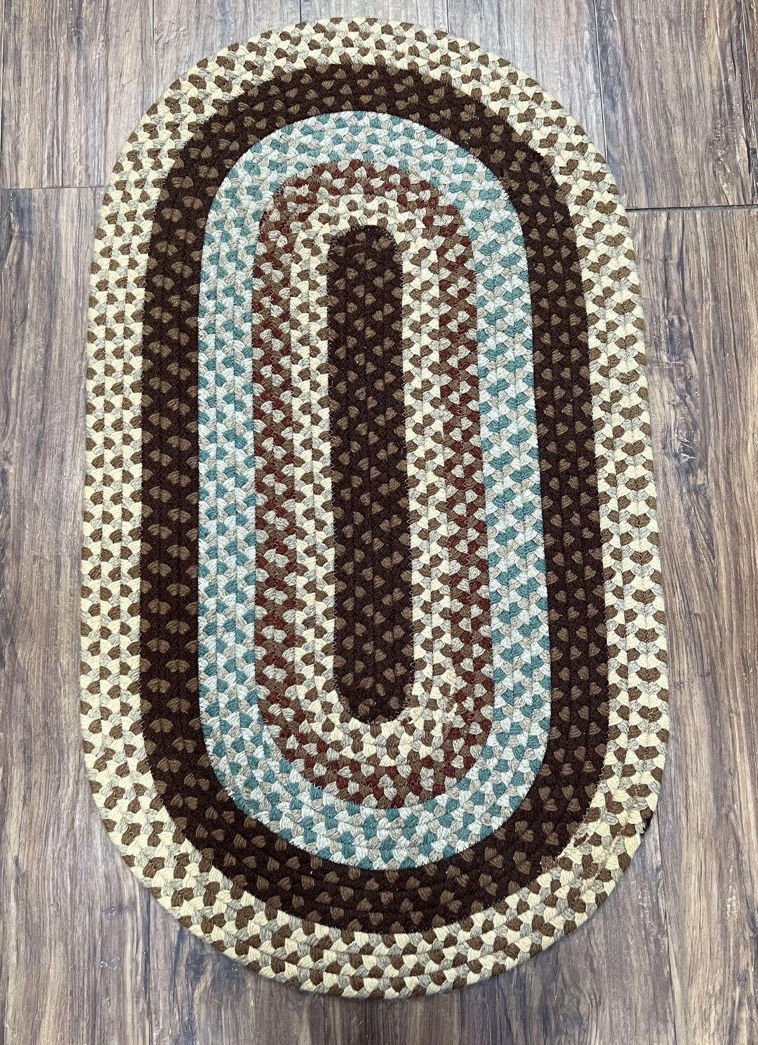 American Braided Rug 2x4 Ft Oval Rug, Multicolor Oval Rug, Oval Braided ...
