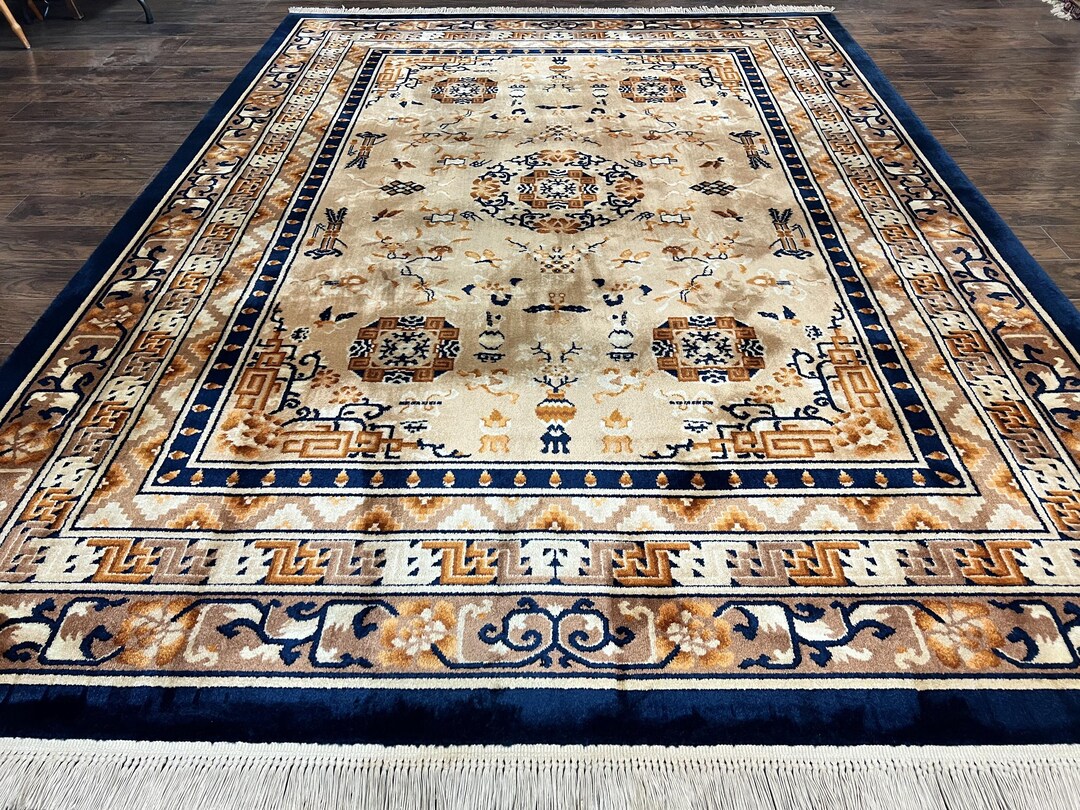 Karastan Rug 8.8 X 12, Cathay Medallion #727, Wool Karastan Carpet ...