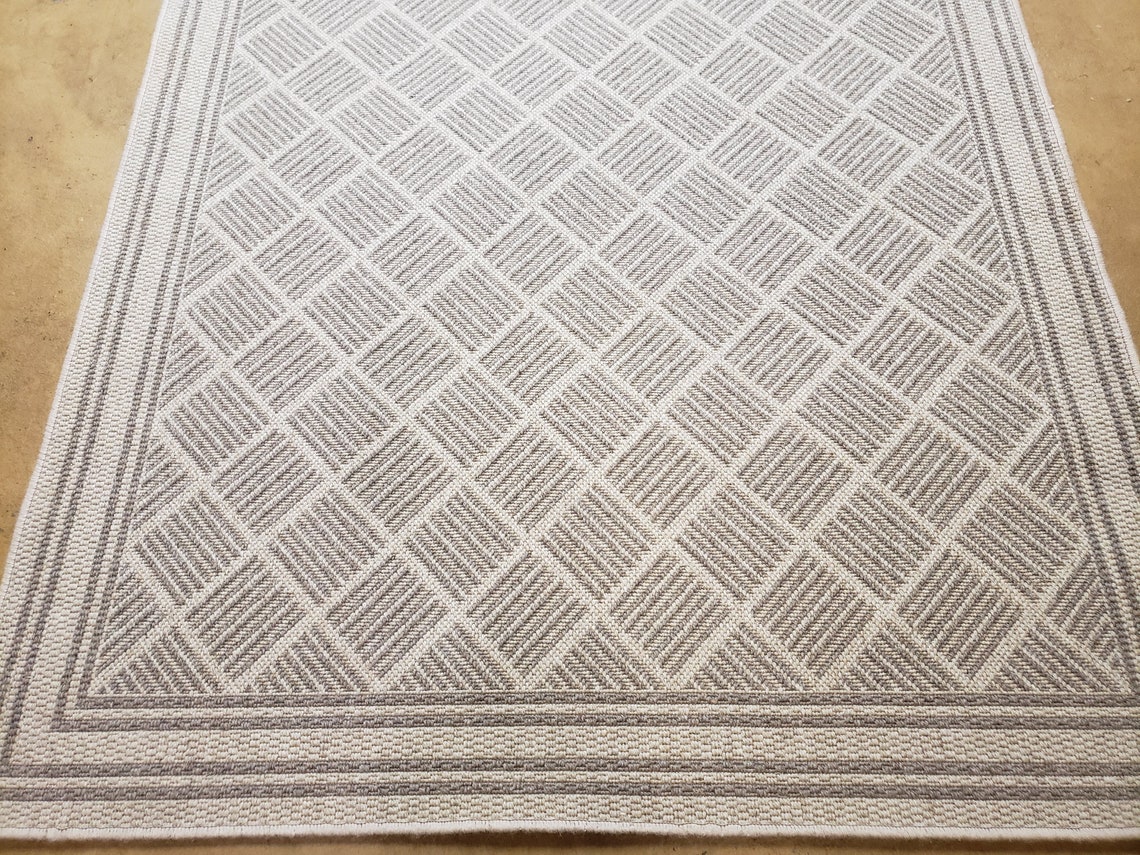 4x6 Karastan Sisal Rug Beige & Green Entryway Rug Foyer | Etsy