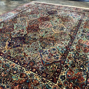 Karastan Rug 8.8 X 10.6, Multicolor Panel Kirman Rug 717, Original 700 ...