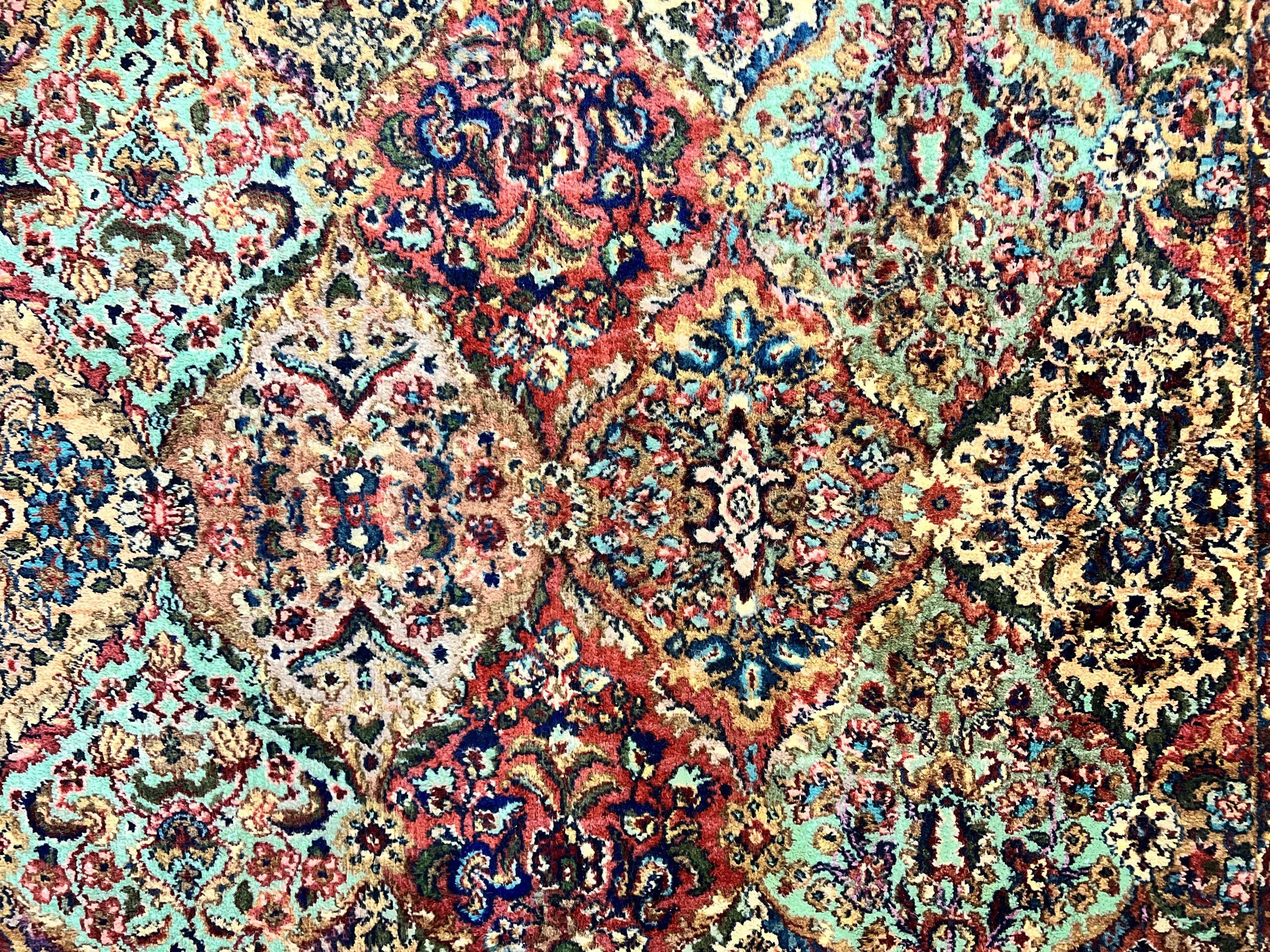 Karastan Multicolor Panel Kirman Rug #717, Wool Karastan Rug 5.9 X 9 ...