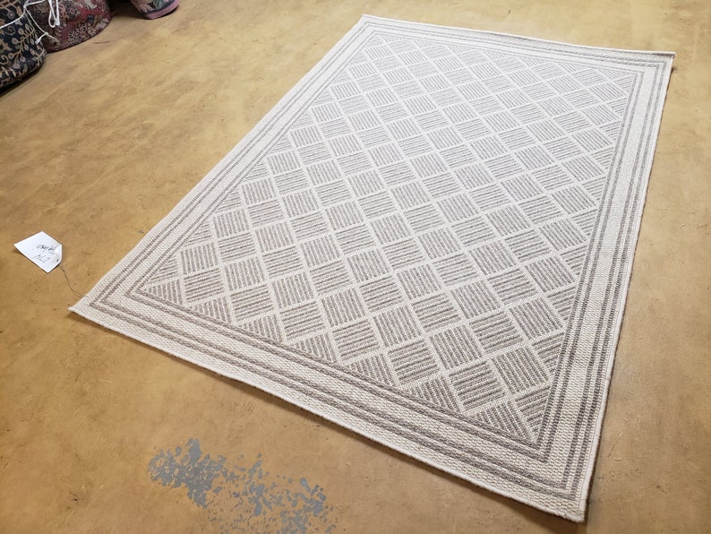 4x6 Karastan Sisal Rug Beige & Green Entryway Rug Foyer - Etsy