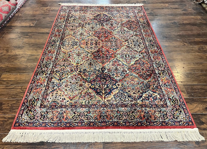 Karastan Multicolor Panel Kirman Rug #717, Wool Karastan Rug 5.9 X 9 ...