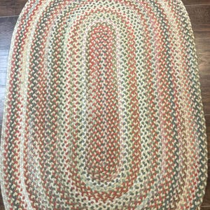 Braided American Oval Rug 3x5, Multicolor, Hand Braided - Etsy