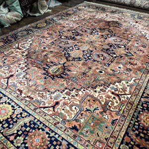8.8 X 12 Karastan Heriz Rug #726, Vintage Wool Discontinued Carpet ...
