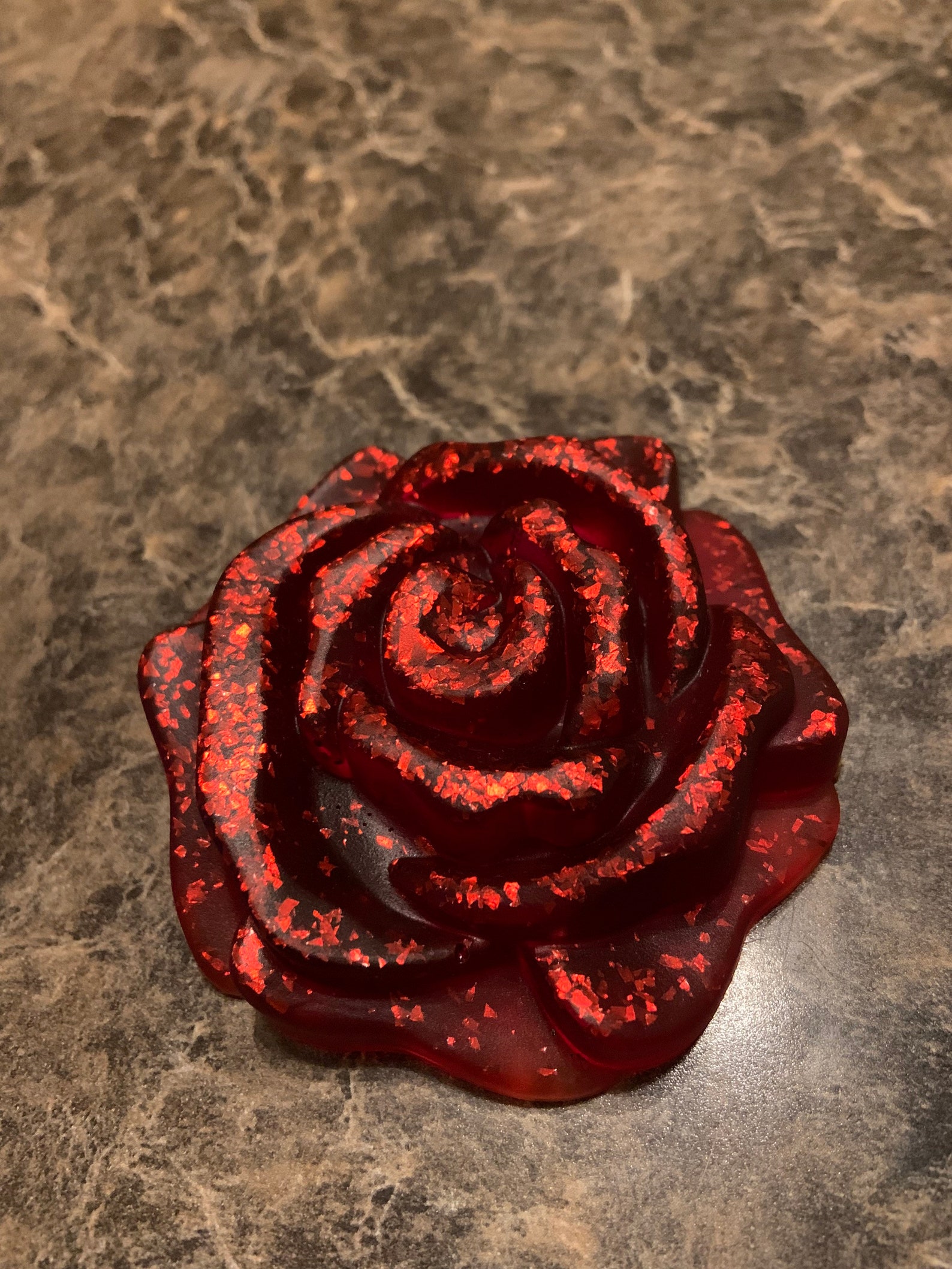 Hand Crafted Epoxy Rose Decor - Etsy