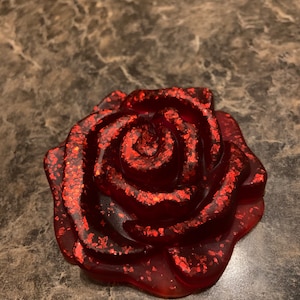 Hand Crafted Epoxy Rose Decor - Etsy