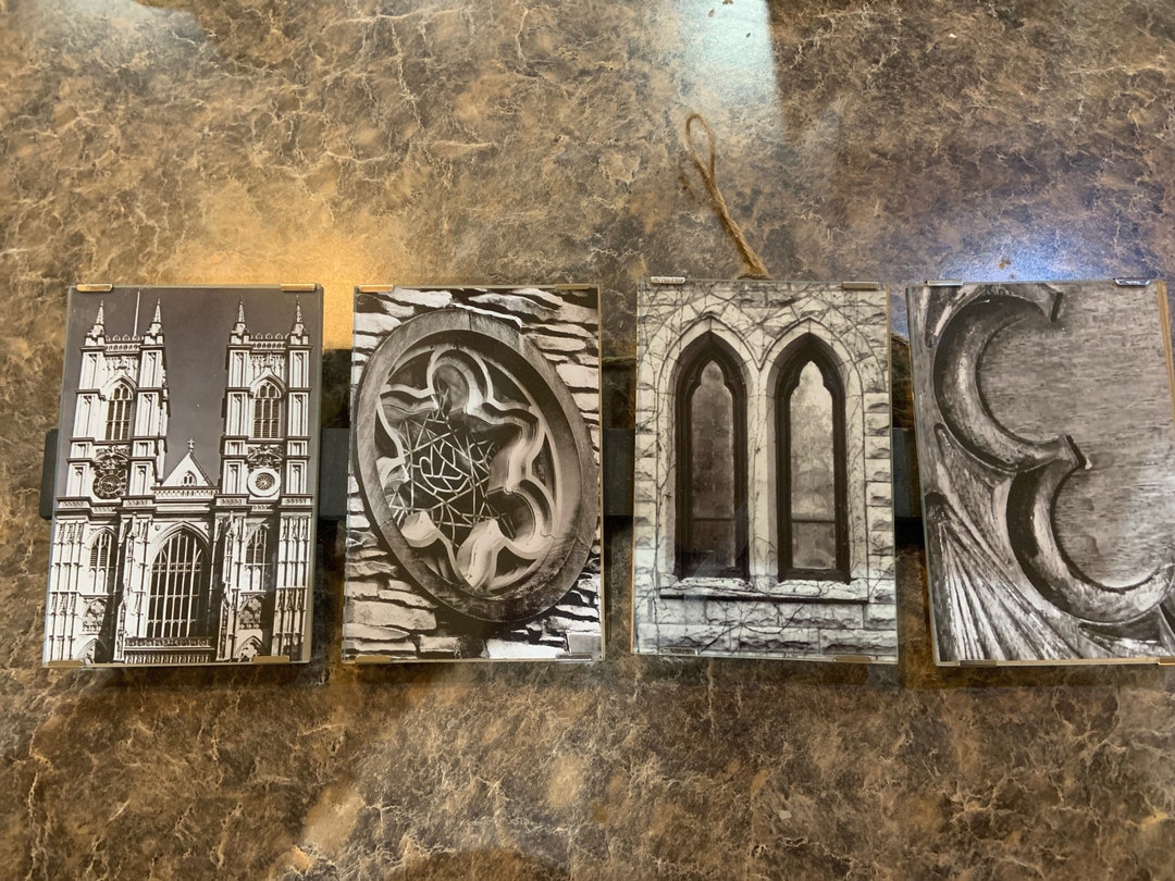 4 Large Letter Tiles, Tile Wall Art, Farmhouse Style Decor, Photo ...