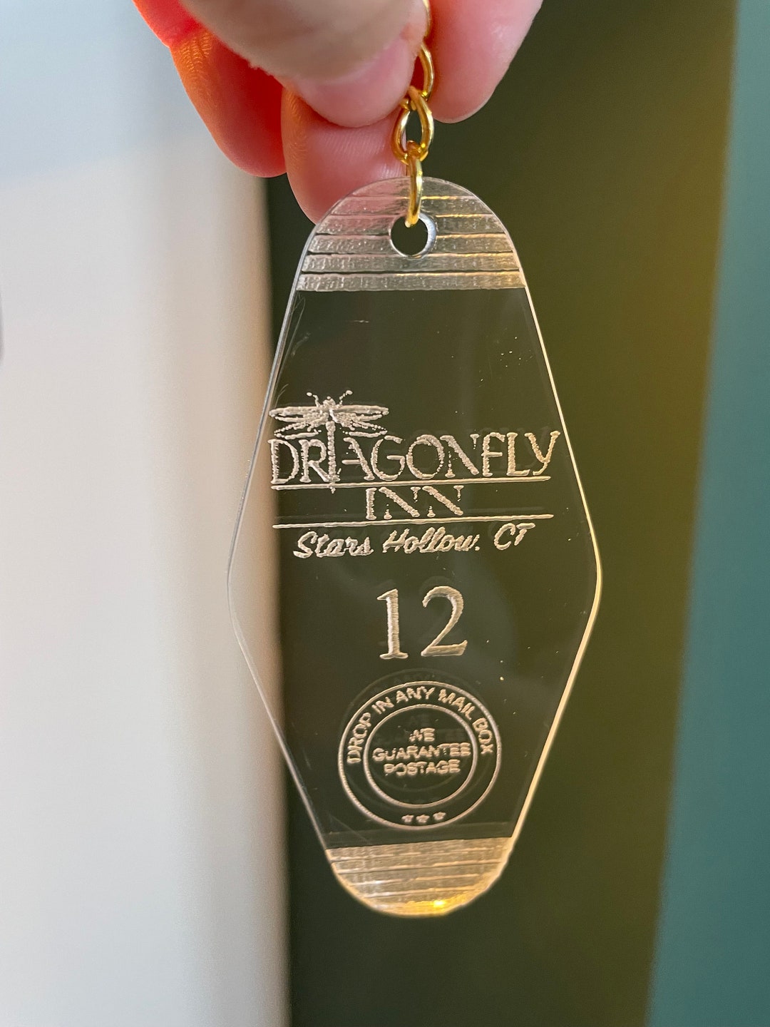 Dragon Fly Inn Lukes Diner Gilmore Girls Retro Style Motel Keyring ...