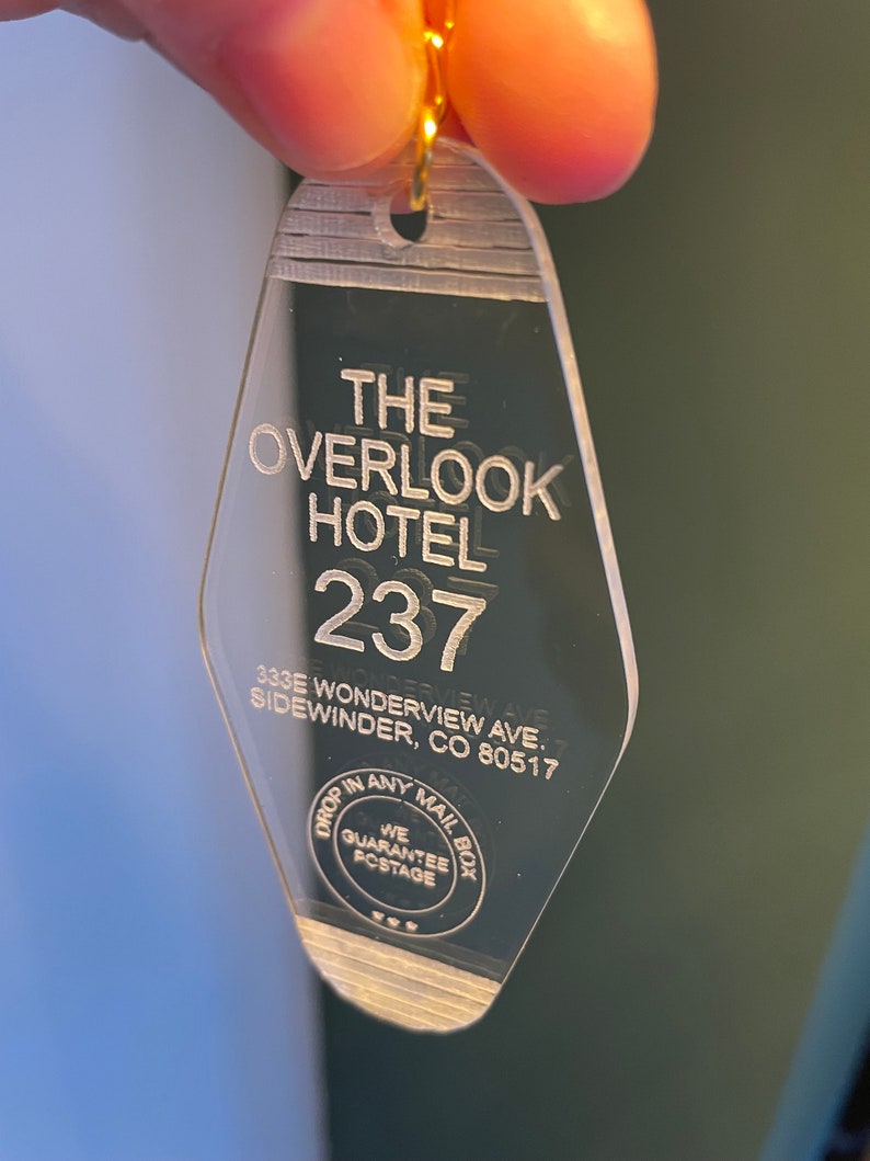 The Overlook Hotel Retro Motel Style Keychain the Shining - Etsy