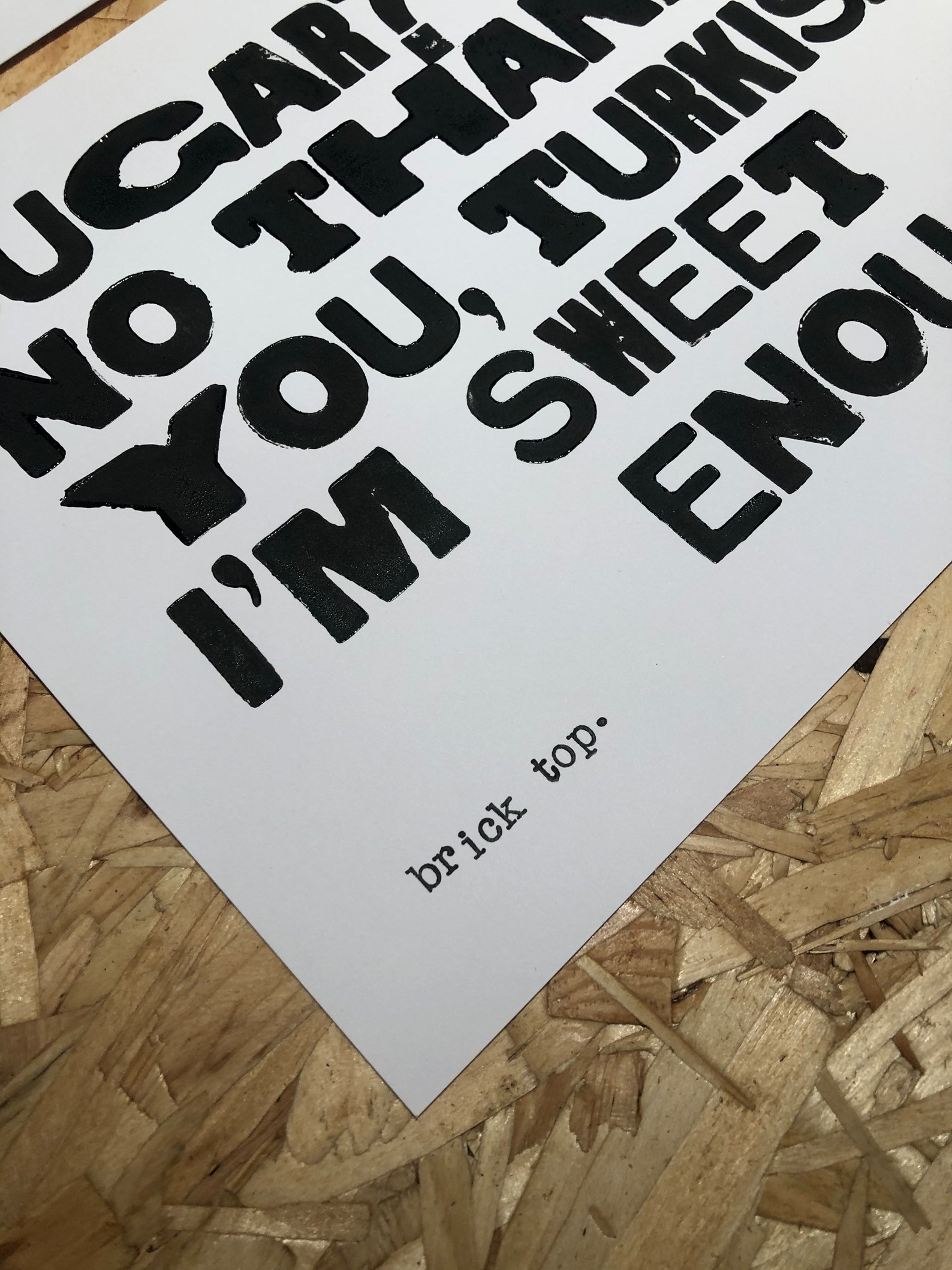 Snatch Movie Quote Print Letterpress - Etsy UK