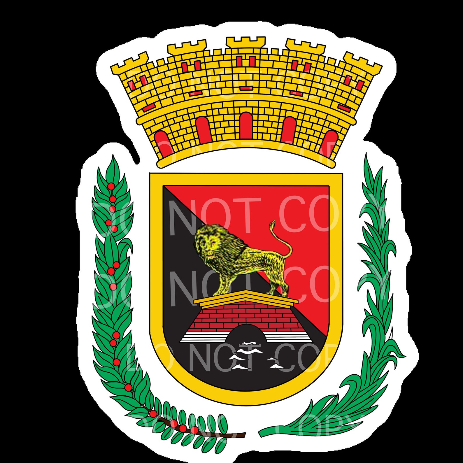 Ponce City Puerto Rico Diseño Escudo SVG Y PNG - Etsy