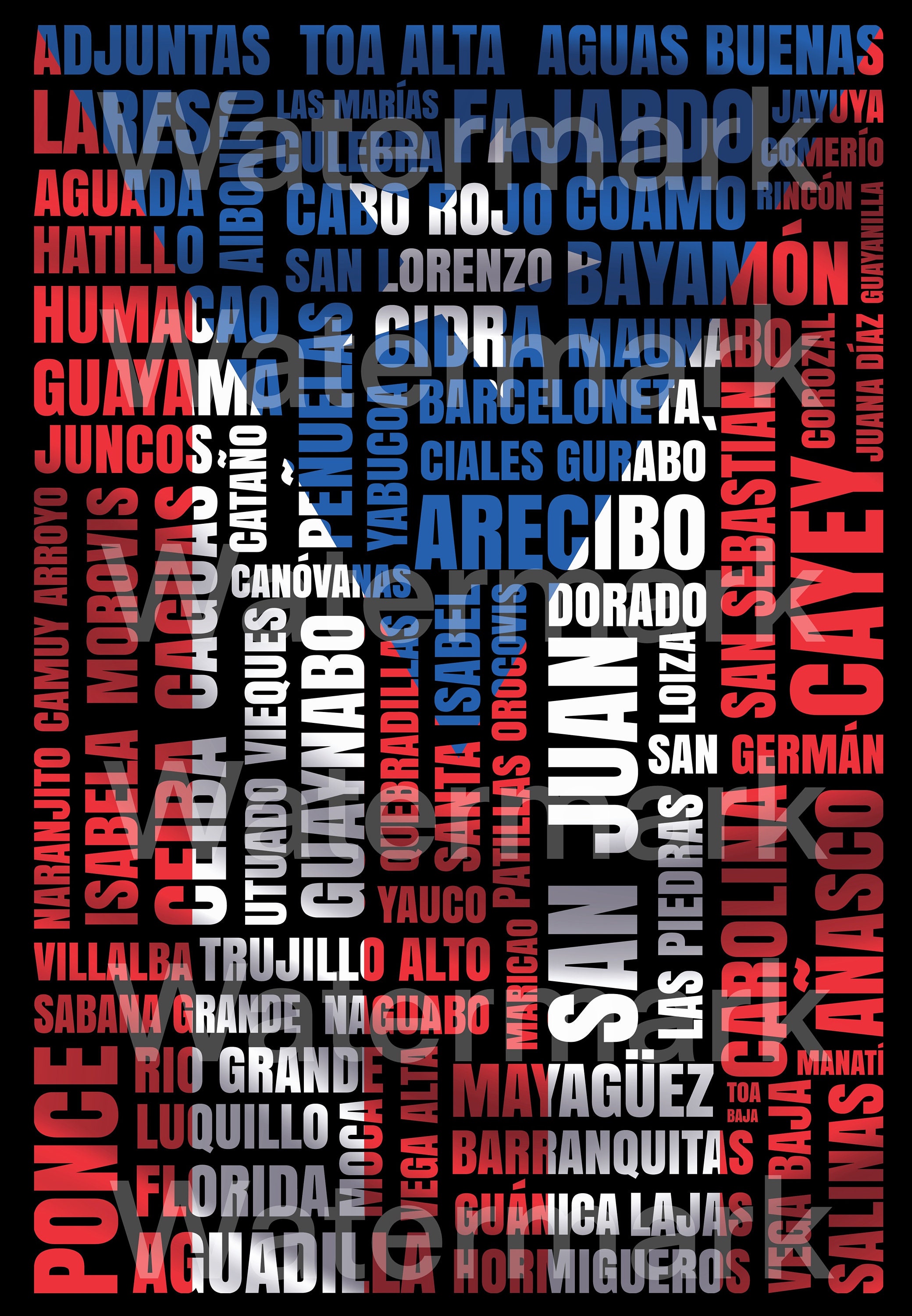 Pueblos de Puerto Rico .png y svg Archivo fondo transparente - Etsy España